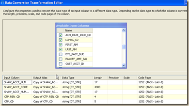 Data Conversion Transformation – Typical Usage | Sherry's BI Corner